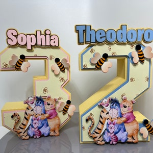 Pooh Bear 3D Letters - Pooh Birthday - Pooh Baby Shower - Winnie the ...
