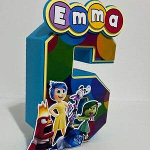 Inside Out Cake Topper - Inside Out Cake Decorations - Inside Out Party ...