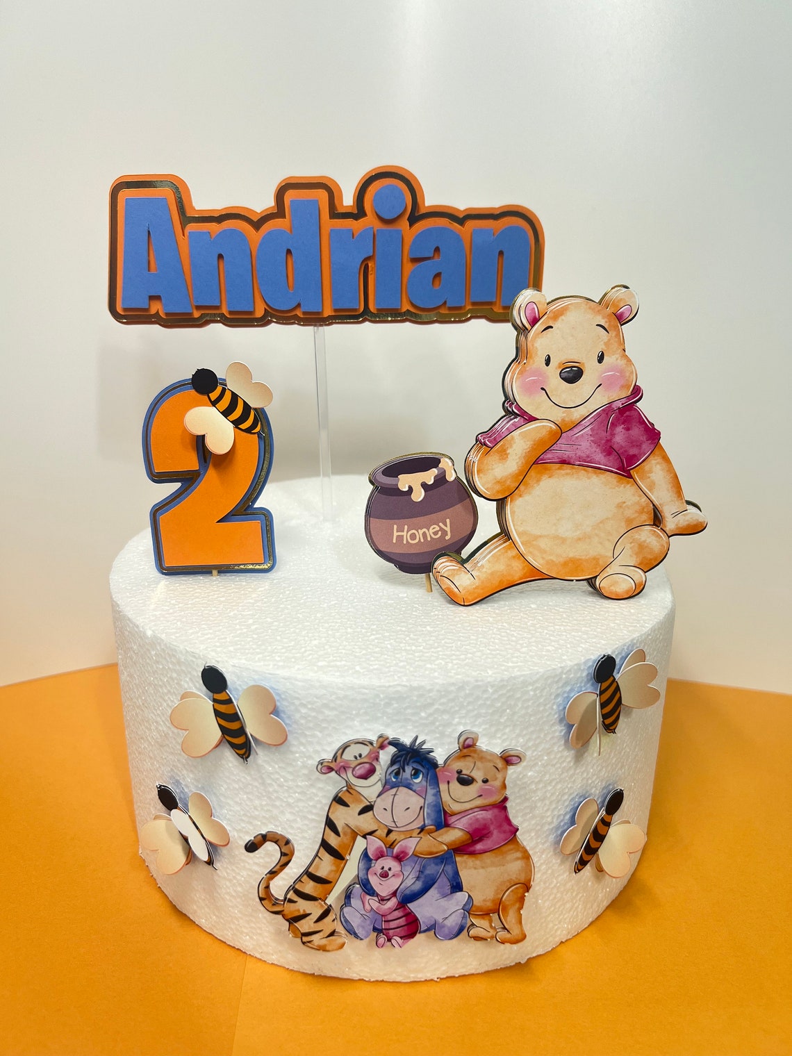 Pooh Bear Cake Topper Pooh Birthday Pooh Baby Shower Winnie the Pooh ...