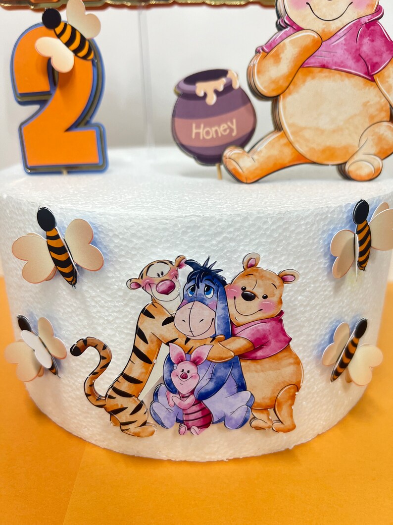 Pooh Bear Cake Topper Pooh Birthday Pooh Baby Shower Winnie the Pooh ...
