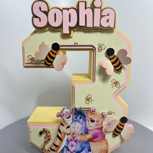 Pooh Bear 3D Letters - Pooh Birthday - Pooh Baby Shower - Winnie the ...