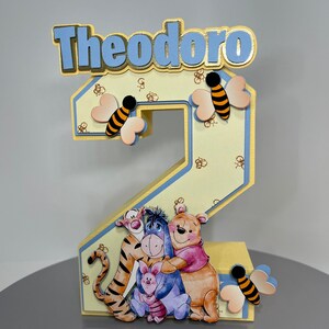 Pooh Bear 3D Letters - Pooh Birthday - Pooh Baby Shower - Winnie the ...