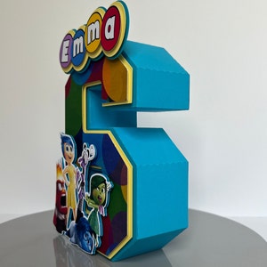 Inside Out Cake Topper - Inside Out Cake Decorations - Inside Out Party ...