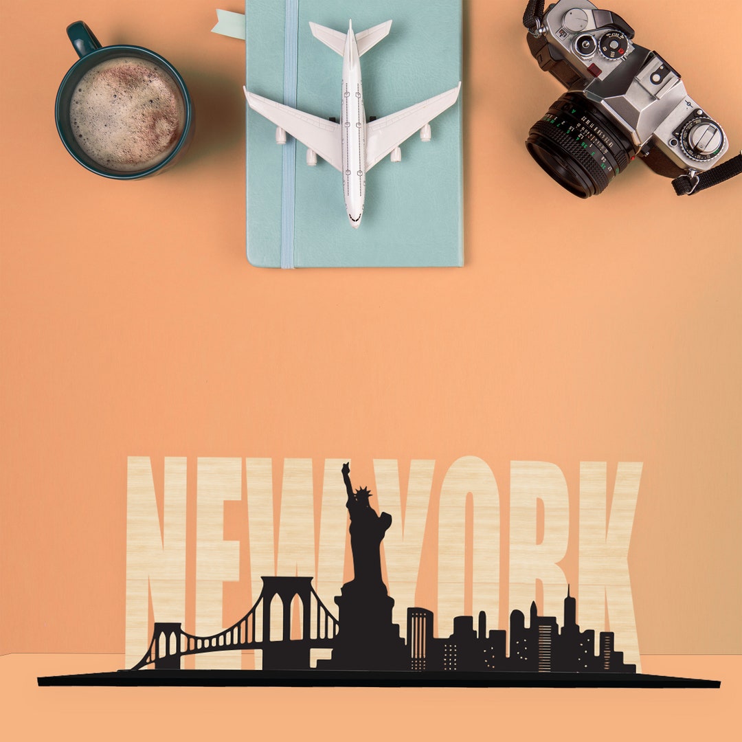 Personalized 3D City Skyline Art: Custom Layered Silhouette in Black ...