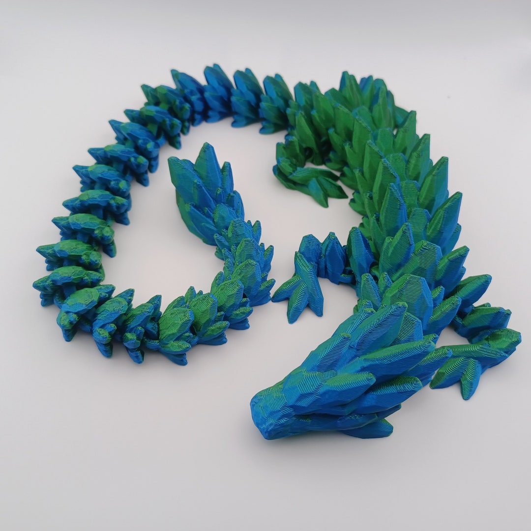 Dragon Fidget Toy - Choose Your Size and Color of Articulated 3D ...