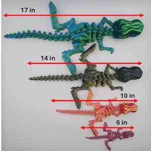 3D Printed T-rex Skeleton Toy: Articulated Dinosaur With Bone - Etsy