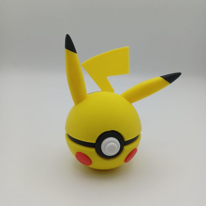 Pokemon Inspired Pokeball Fidget – 3D Clicker Desk Toy, Gamer Decor - Etsy