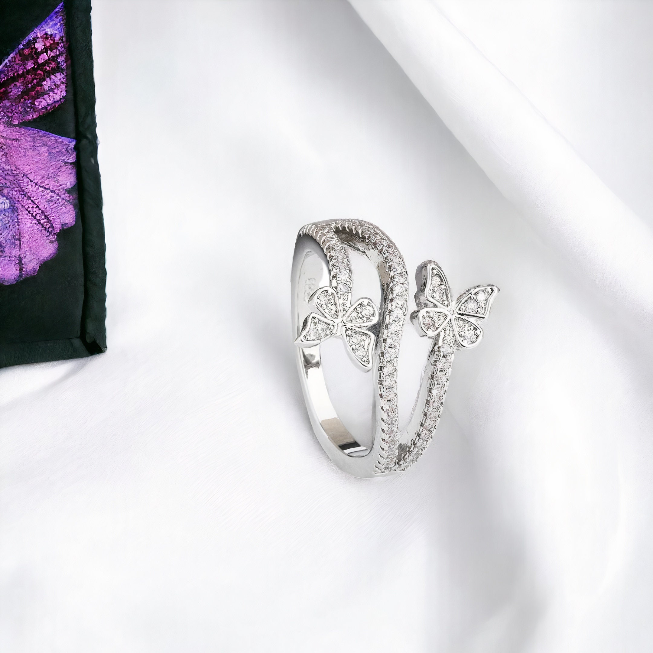 925 Sterling Silver Butterfly Ringbutterfly Ringdainty Stylish Ringhigh ...