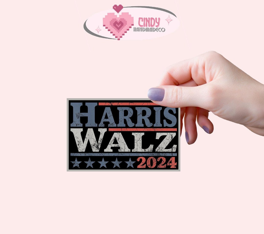 Kamala Walz 2024 Sticker, Kamala Harris Tim Walz Sticker, Election ...