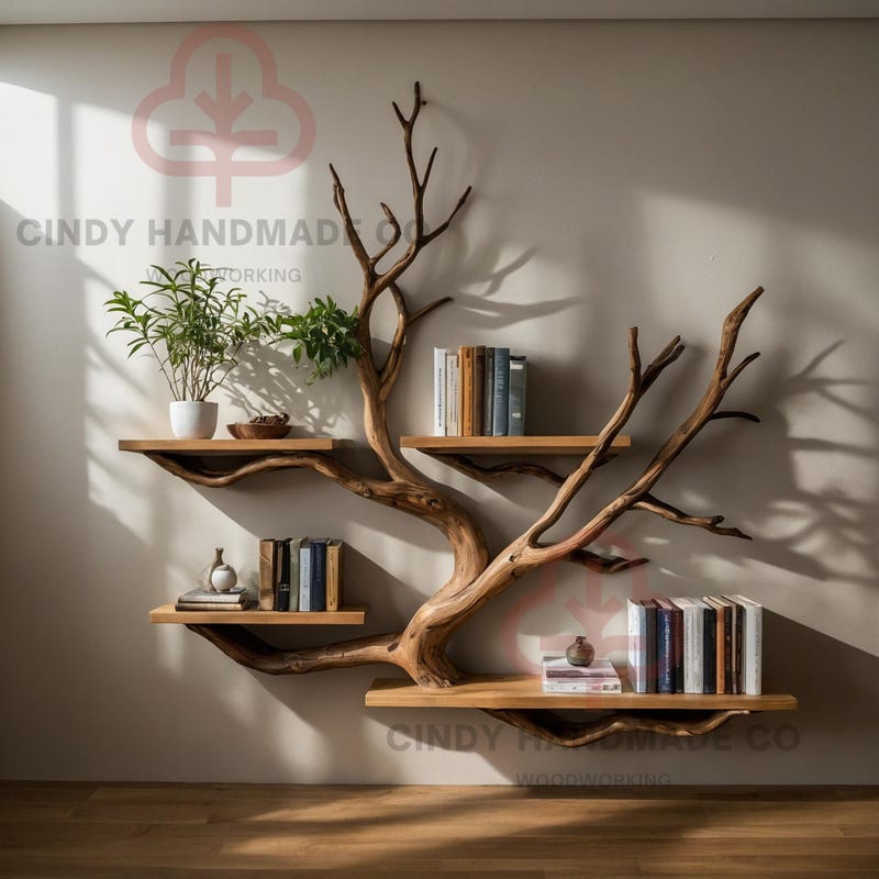 Tree Bookshelf - Etsy
