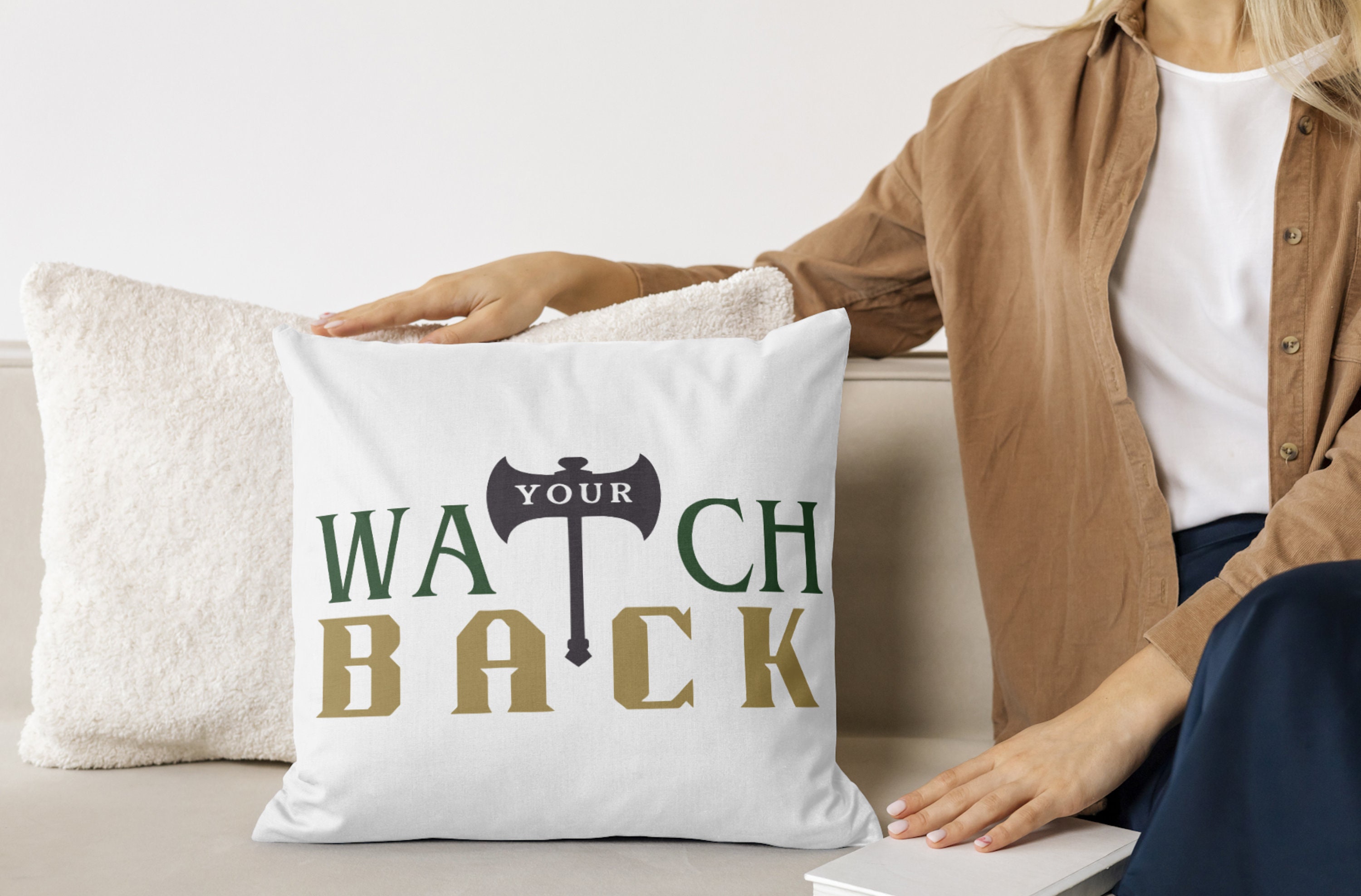 Watch Your Back SVG, Wow, Quote Svg, NPC, Axe Svg, Cricut, Quest, Forge ...
