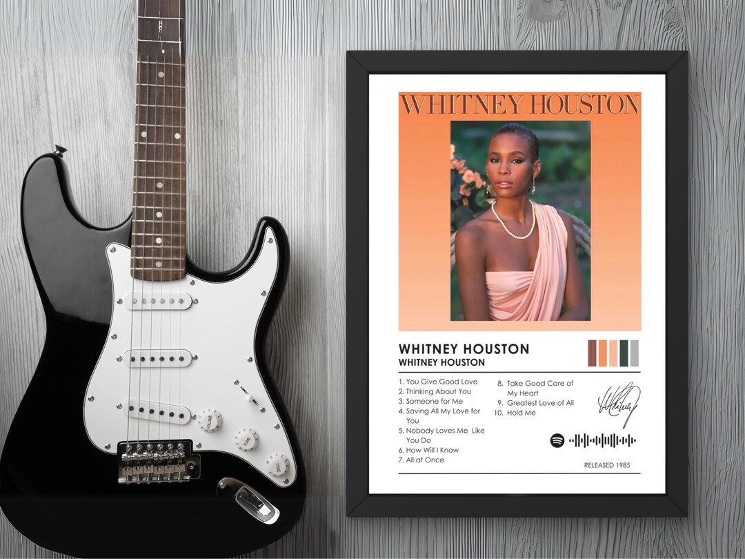 Whitney Houston Album Cover Print - Album Poster Digital Download ...