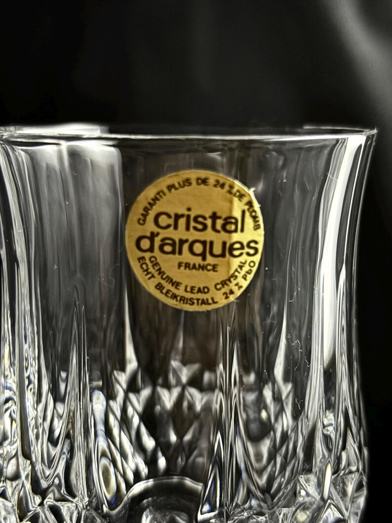 Set of 6 Cristal D'arques Longchamp Wine Glasses | 6-1/2'' Tall - Etsy