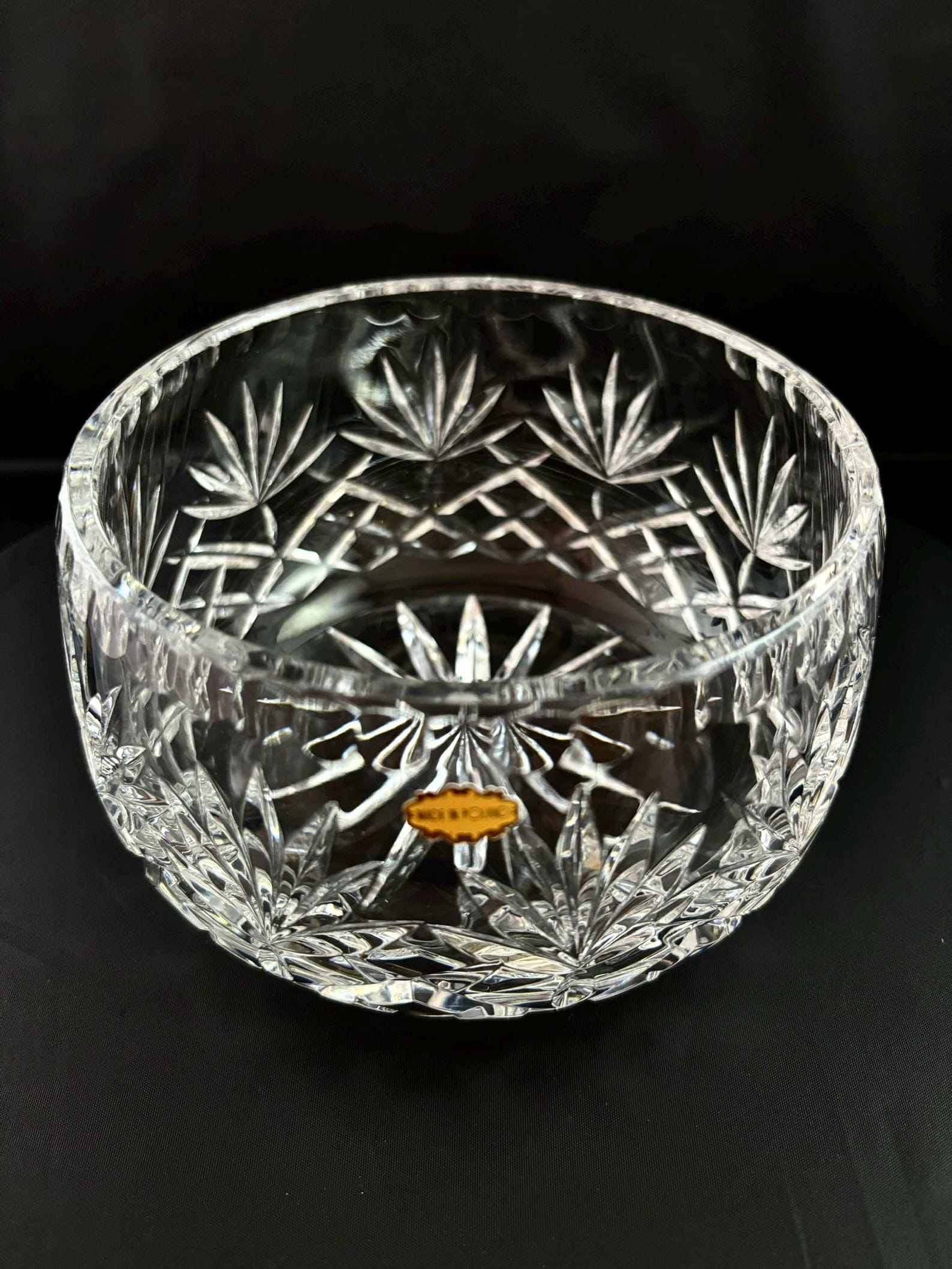 Vintage Crystal Bowl Made in Poland 3-1/4'' Tall,5'' Wide - Etsy