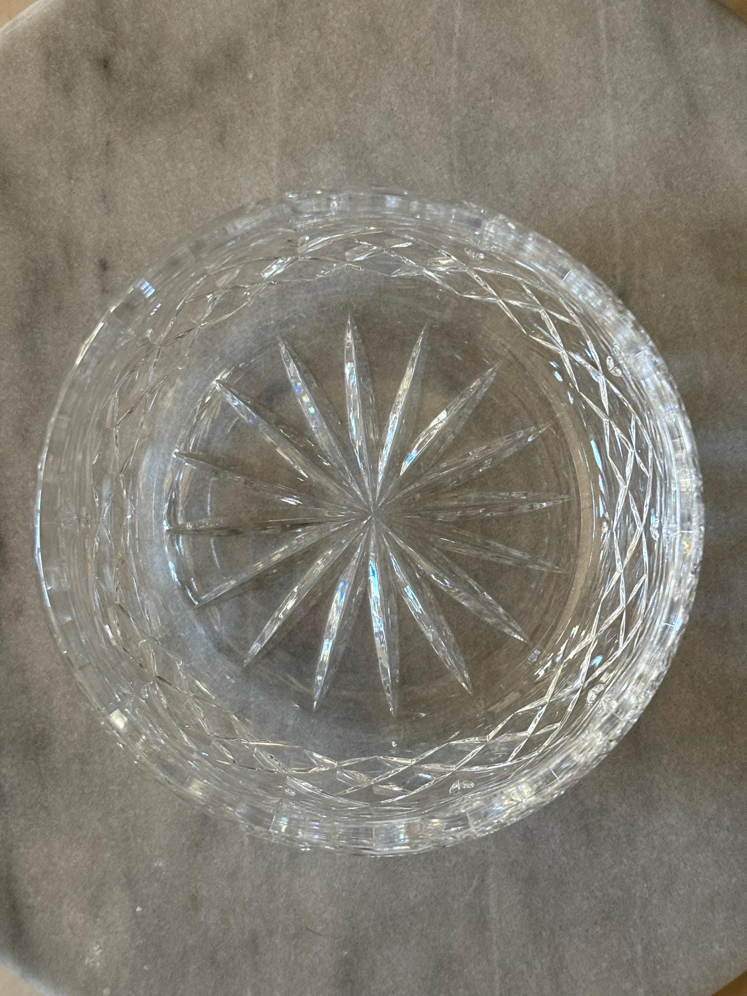 Vintage Crystal Bowl Made in Poland 3-1/4'' Tall,5'' Wide - Etsy