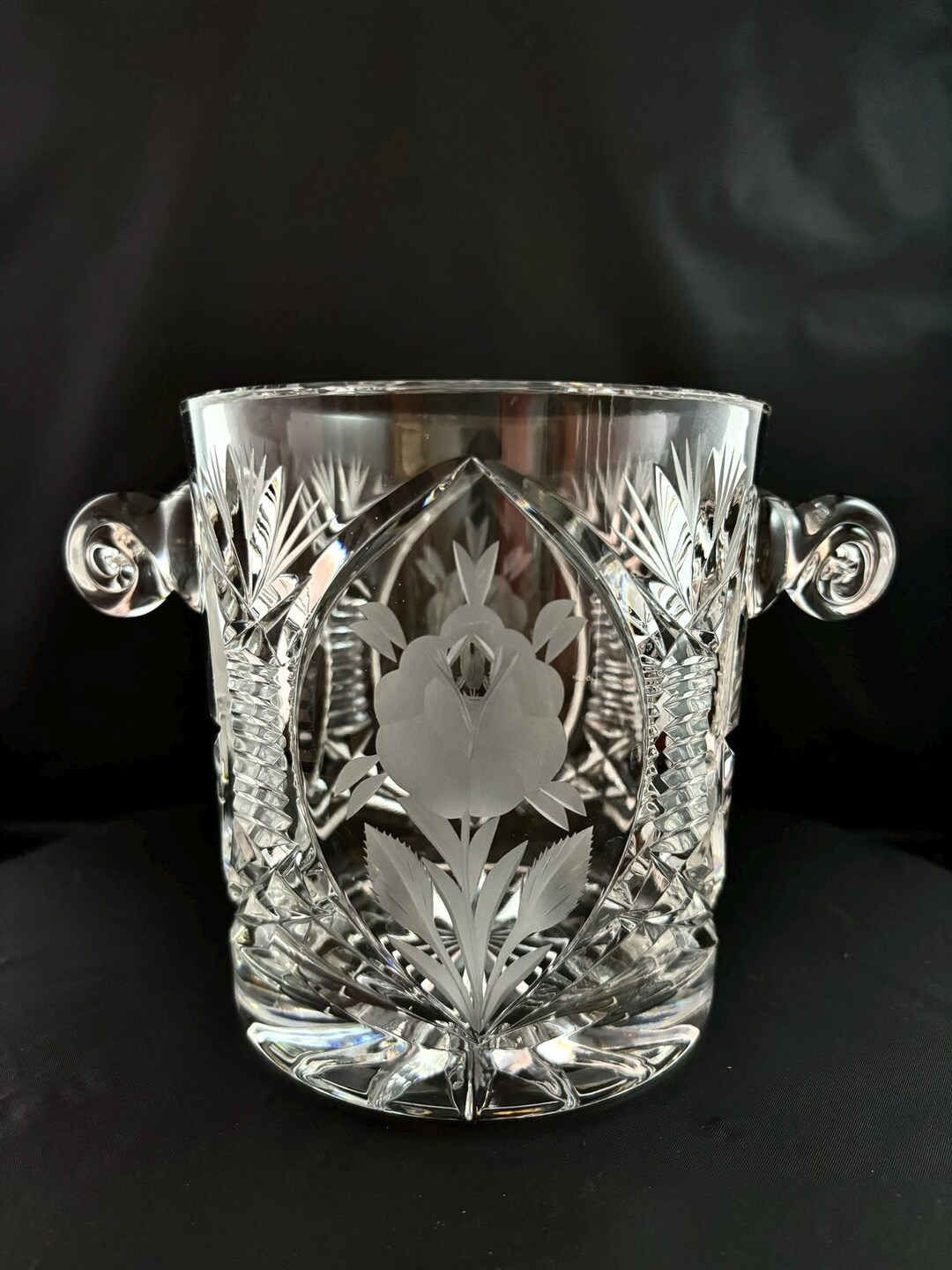 Vintage Cut Crystal Ice Bucket | 5'' Tall - Etsy