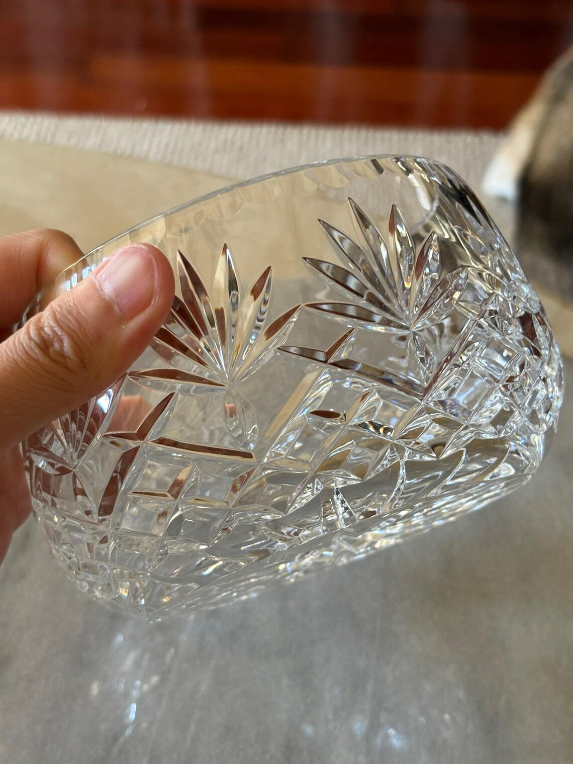 Vintage Crystal Bowl Made in Poland 3-1/4'' Tall,5'' Wide - Etsy