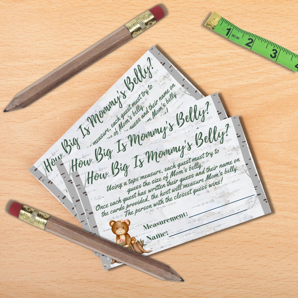 Measure Mommys Belly Baby Shower Game How Big is Mom's Belly? Game 64 ...