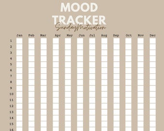 Mood Tracker 2024 - Etsy