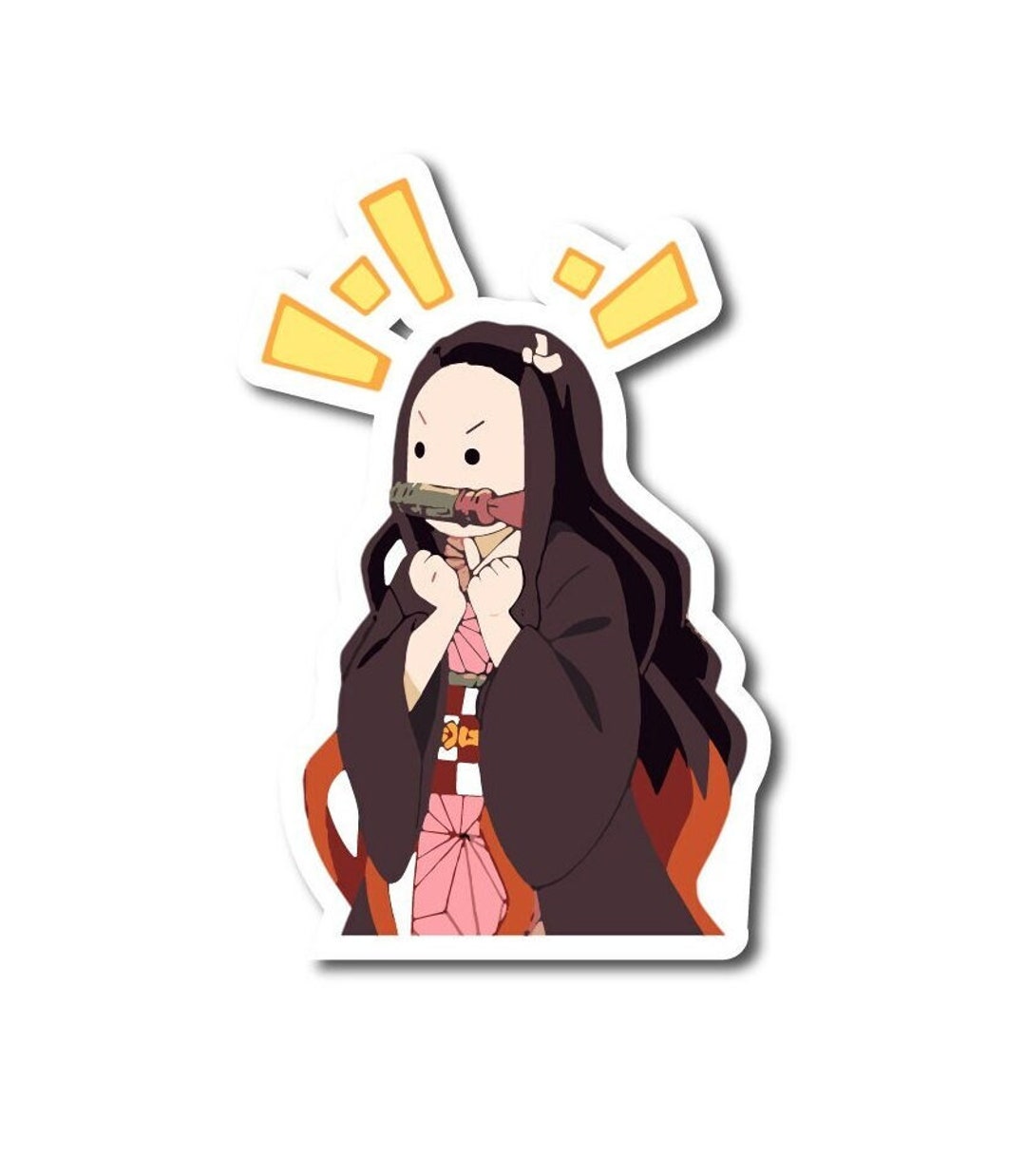 Nezuko Kamado Demon Slayer Vinyl Sticker - Etsy