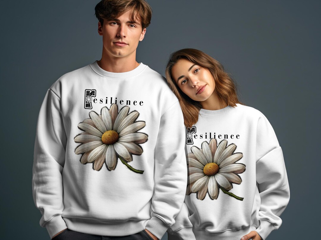 Resilience Daisy Flower T-shirt, Inspirational Graphic Tee, Positive ...