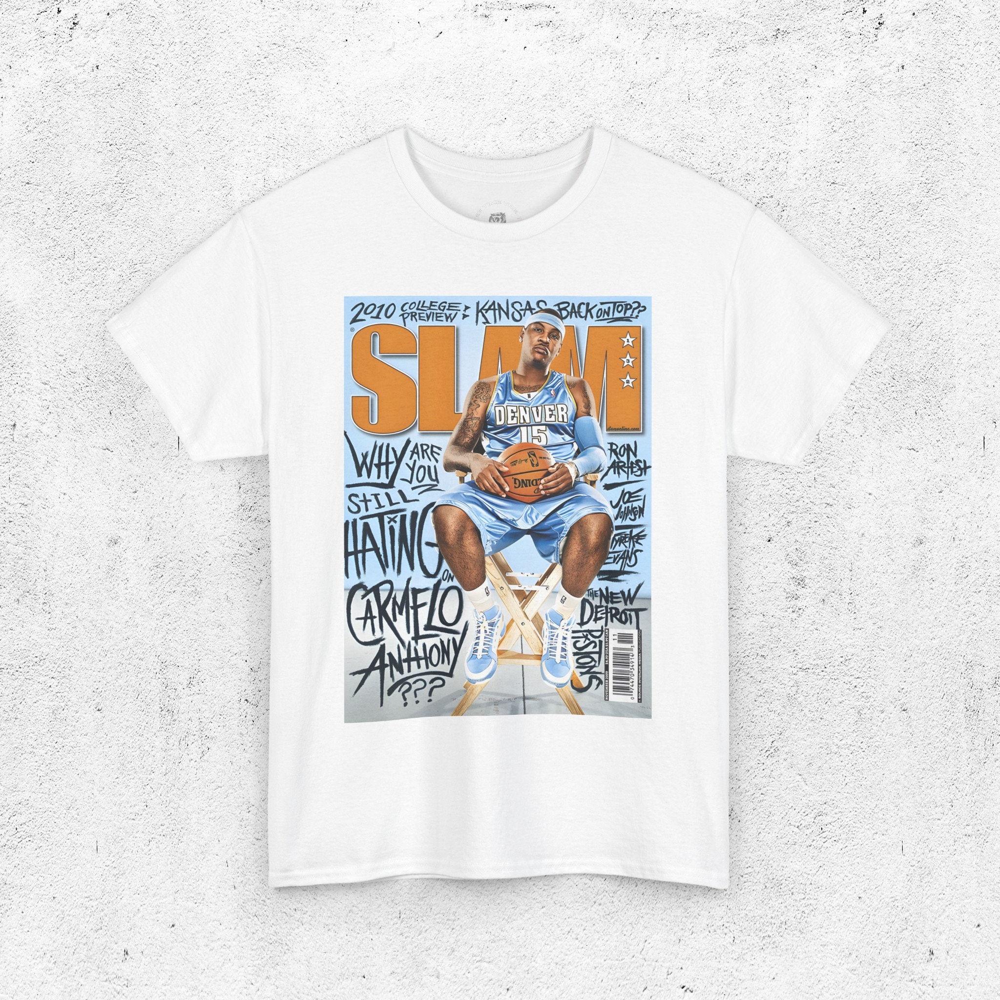 Carmelo Anthony Melo Shirt, Denver Nuggets Magazine Cover T-shirt ...