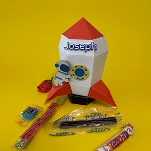 Rocket Candy Box, Rocket Favor, Box, Rocket Birthday, Astronaut and ...