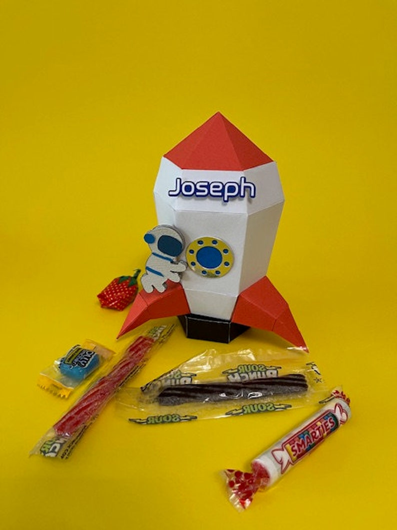 Rocket Candy Box, Rocket Favor, Box, Rocket Birthday, Astronaut and ...