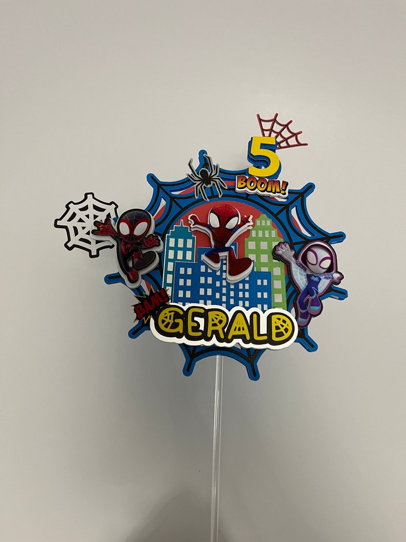 Spidey Cake Topper. Spidey Birthday, Spidey Decoration Cake, Spidey ...