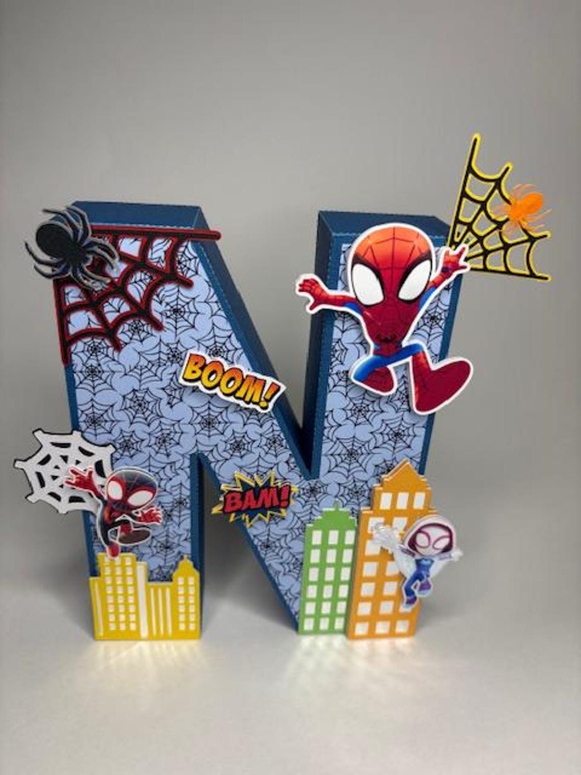 Spidey 3D Letter, 3D Letter, Birthday Decorations, Spidey Theme, Party ...
