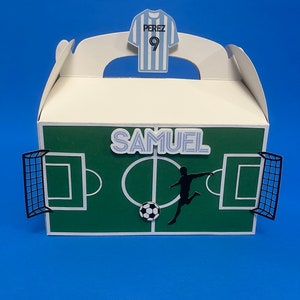 Soccer Treat Box, Soccer Box Gift, Soccer Favor, Soccer Theme, Sports ...