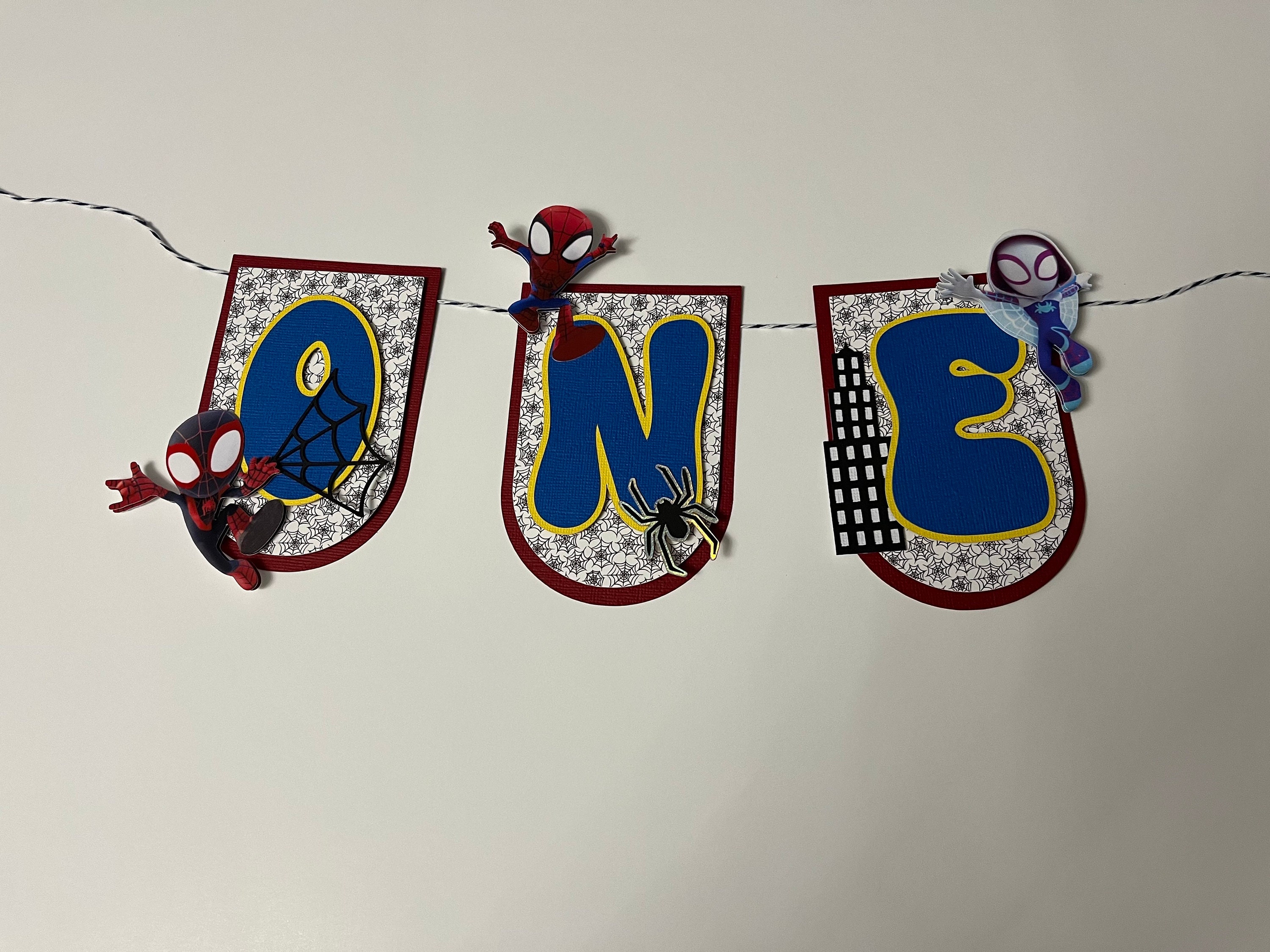 Spidey Banner, Birthday Banner Two, Spidey Theme, Birthday Two, Party ...
