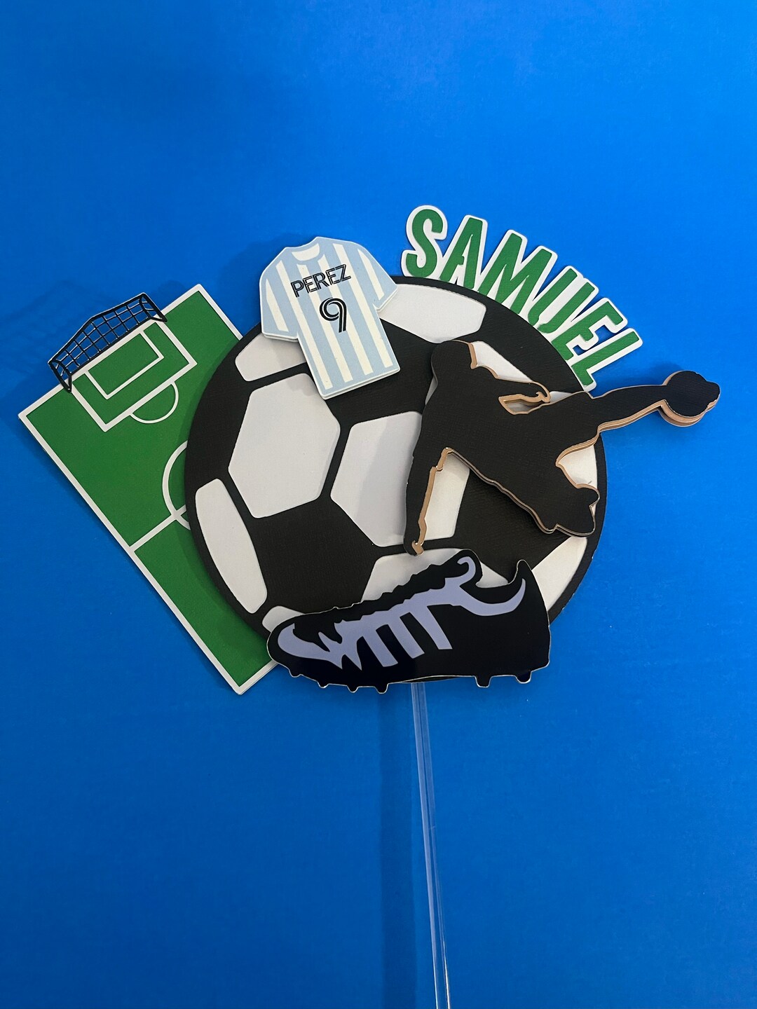 Soccer Cake Topper, Soccer Cake, Soccer Birthday, Personalized Soccer ...