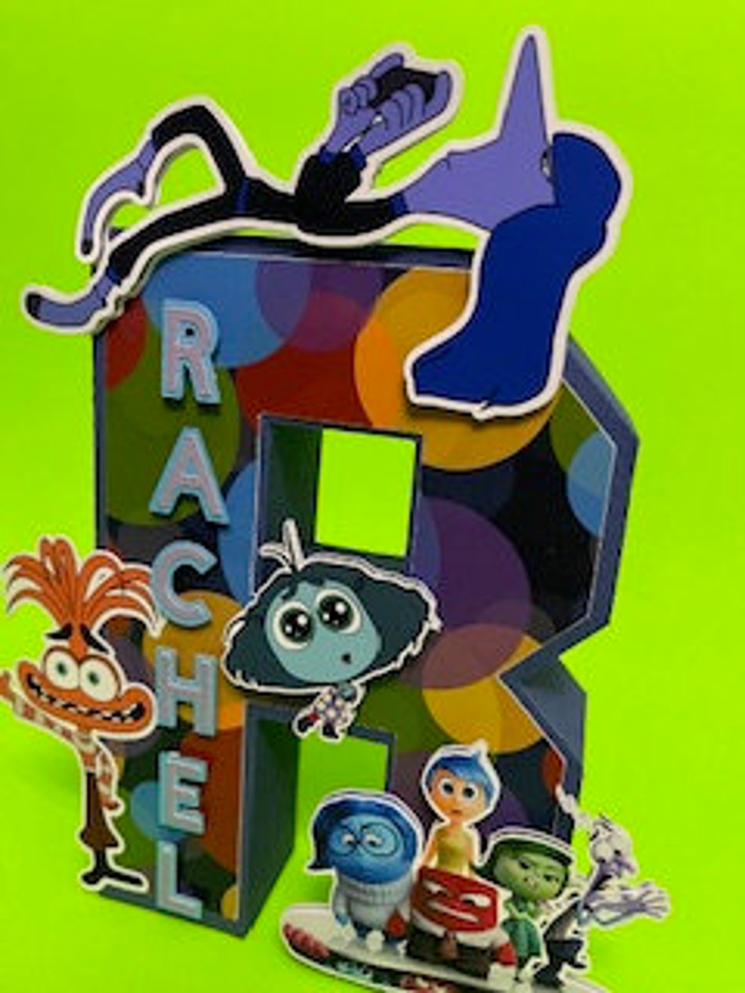 Inside Out 3D Letter/number, Inside Out Custom Letter, Inside Out ...