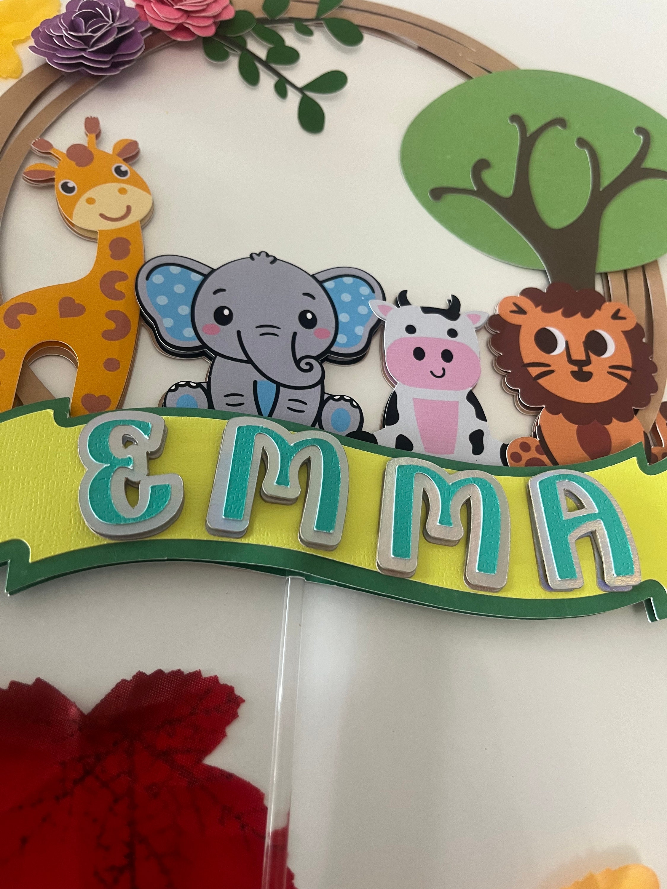 Zoo Cake Topper, Zoo Birthday, Birthday Decorations, Zoo Theme, Zoo ...