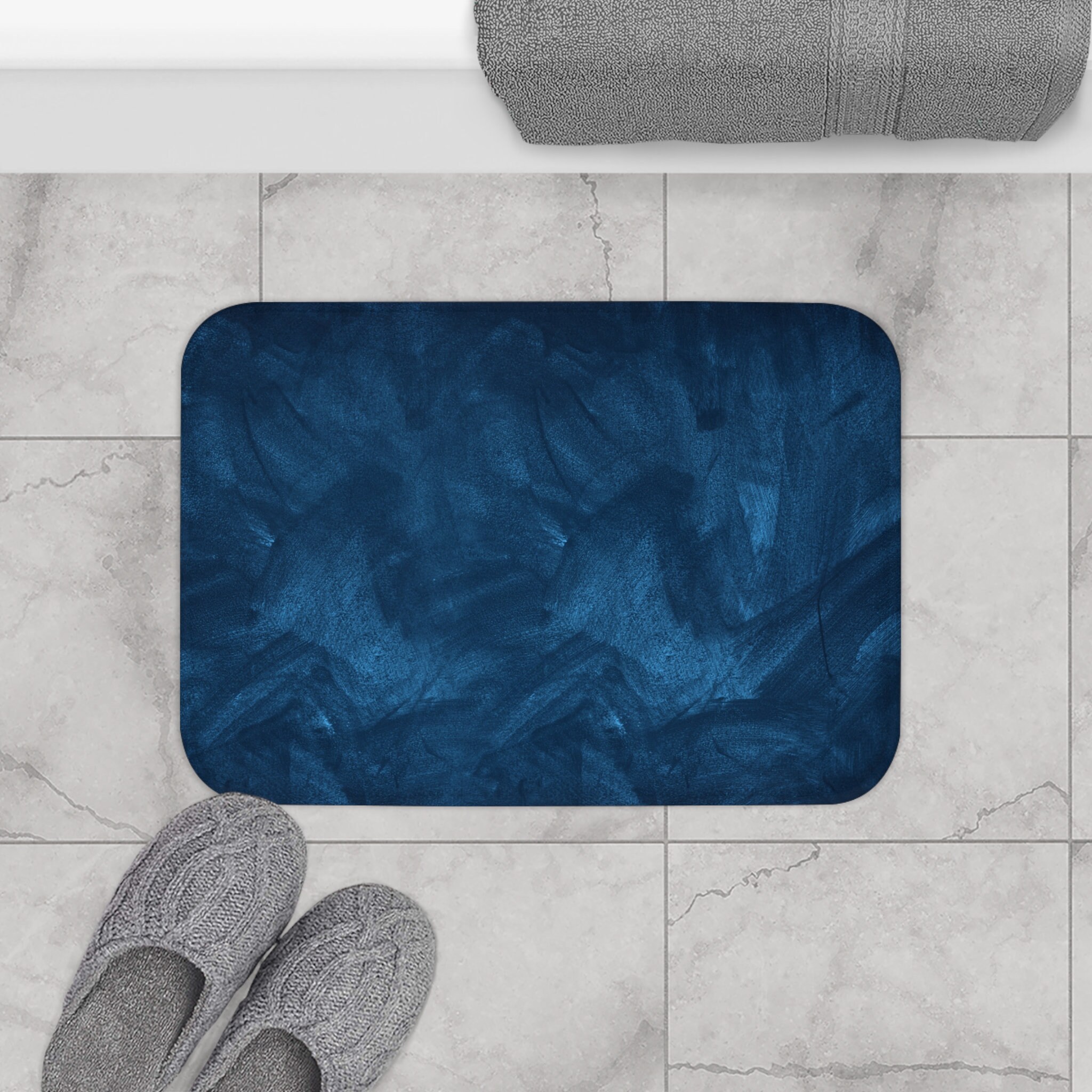 Bath Mat L Art Bath Mat L Bath Decor L Custom Bath Mat L Colorfull Mat ...