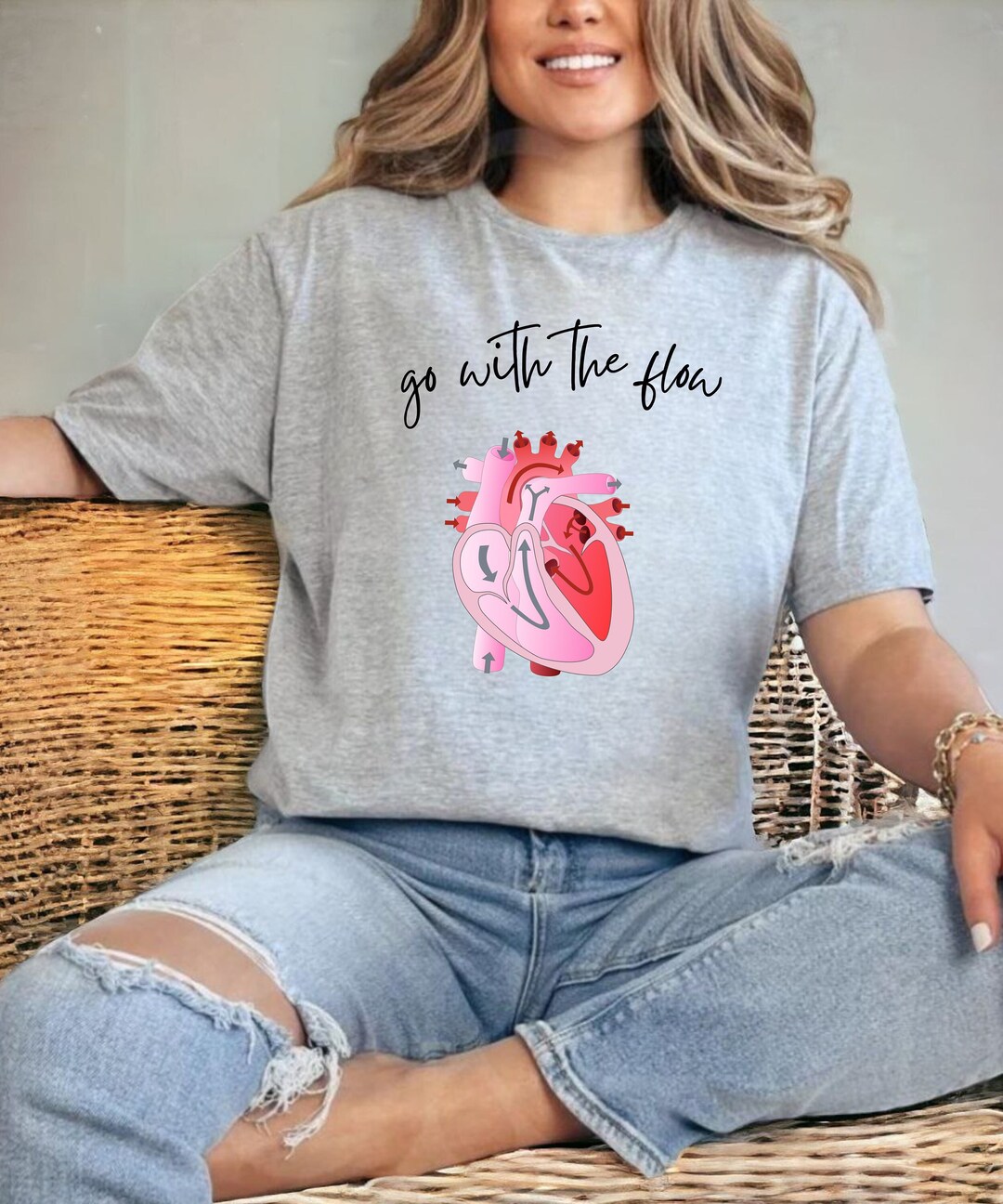 CVICU Cardiac Nurse Heart Flow Anatomy Shirt CVICU Nurse Shirt Go With ...