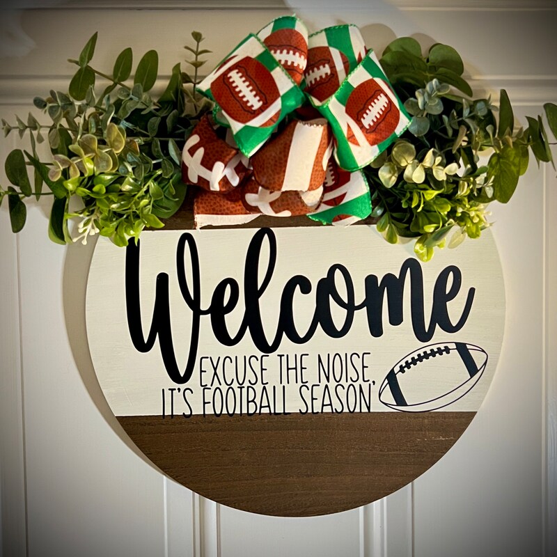 Football Door Hanger - Etsy