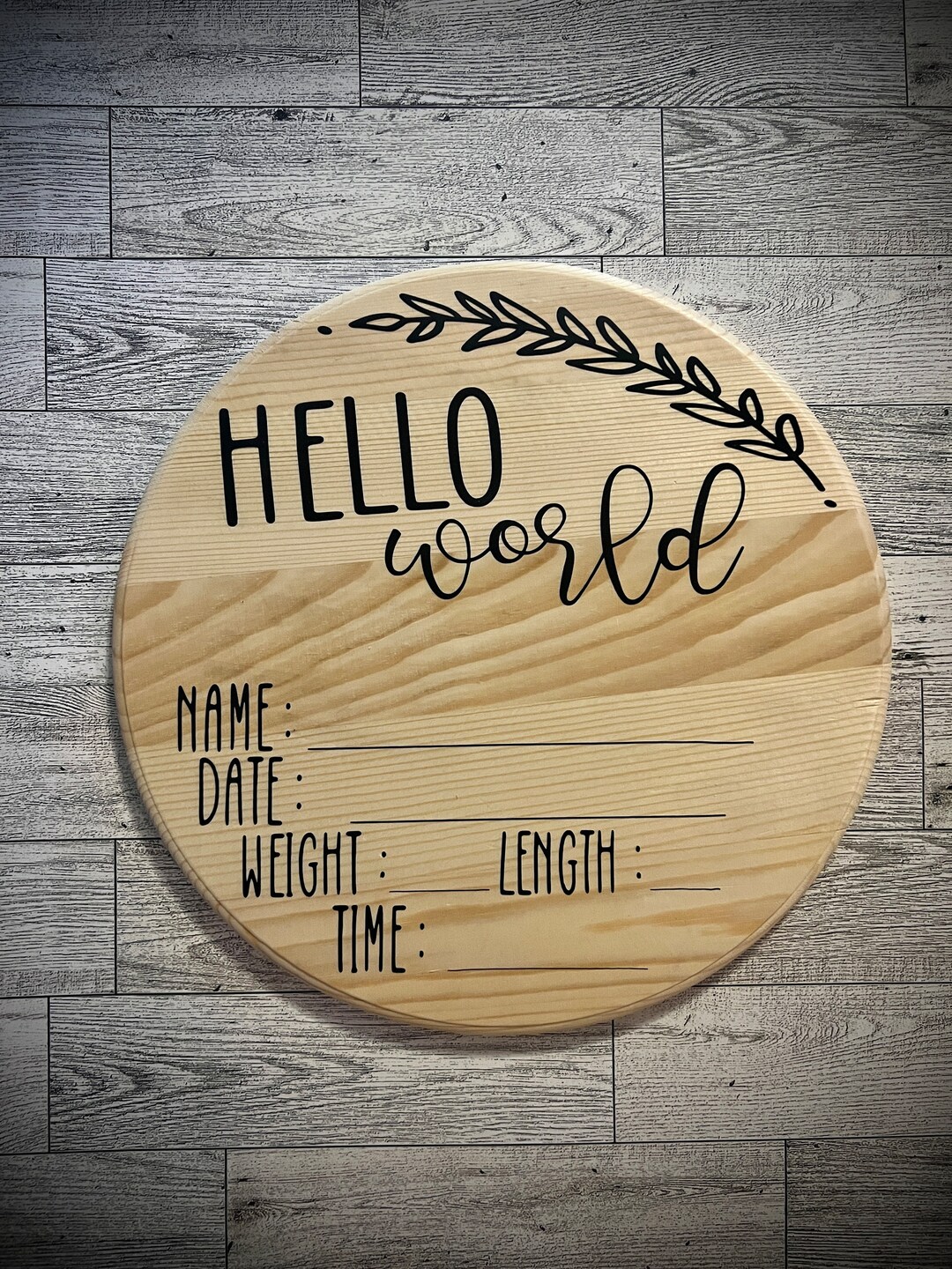 Baby Birth Announcement Sign and Monthly Milestone Markers - Etsy