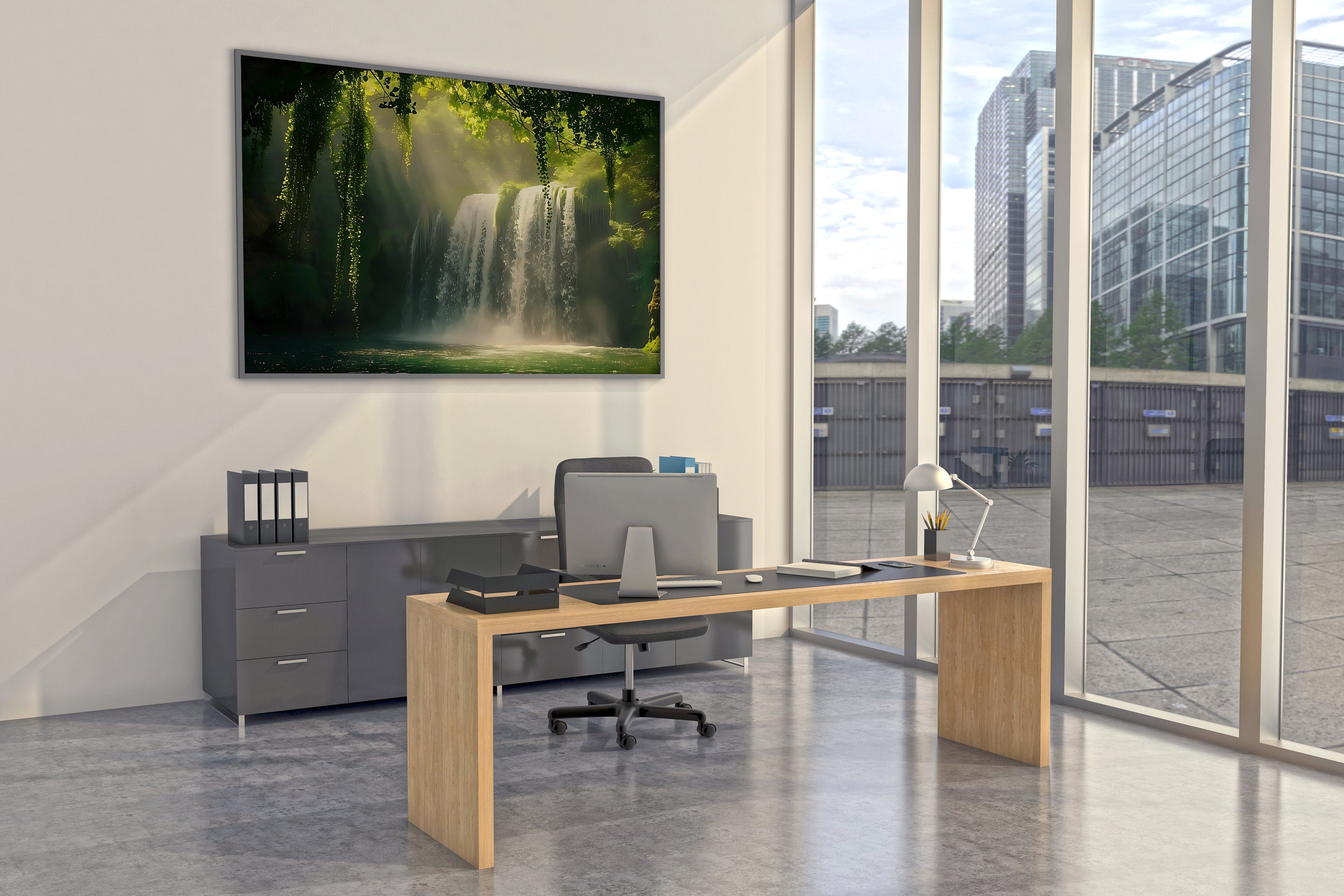 Magical Waterfall Print | Nature Prints | Waterfall Poster | Waterfall ...