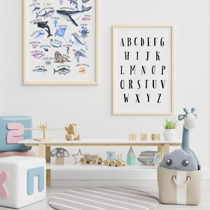Ocean Alphabet Poster - A3 - Etsy