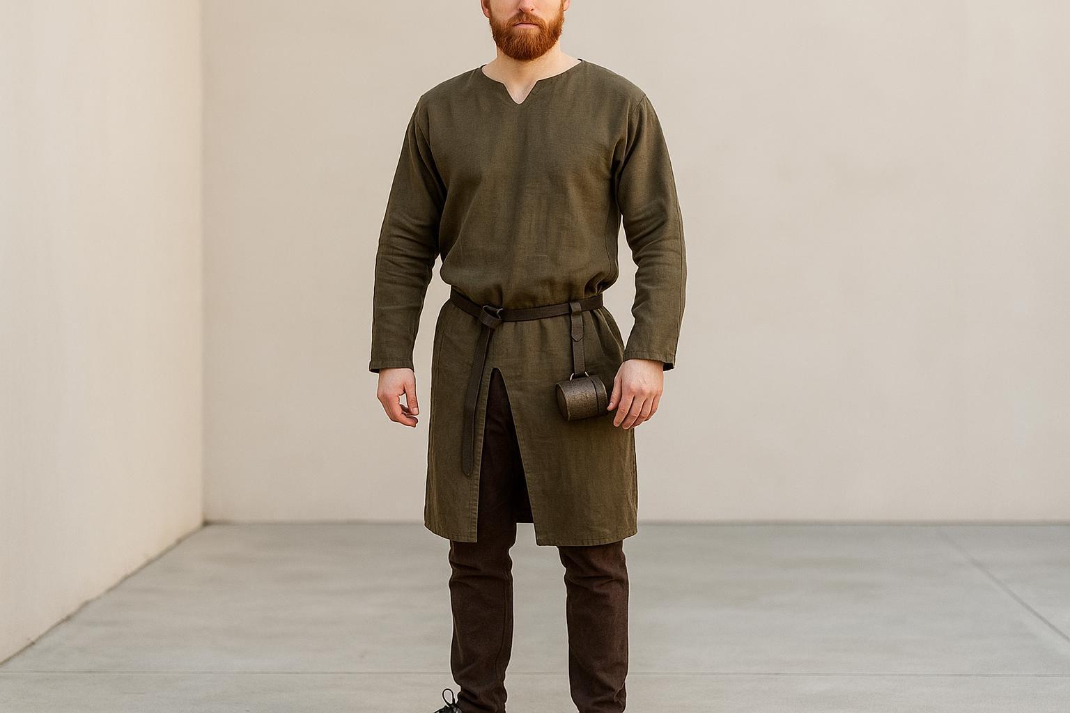 Medieval Tunic Renaissance Long Tunic Viking Ren Faire Tunic