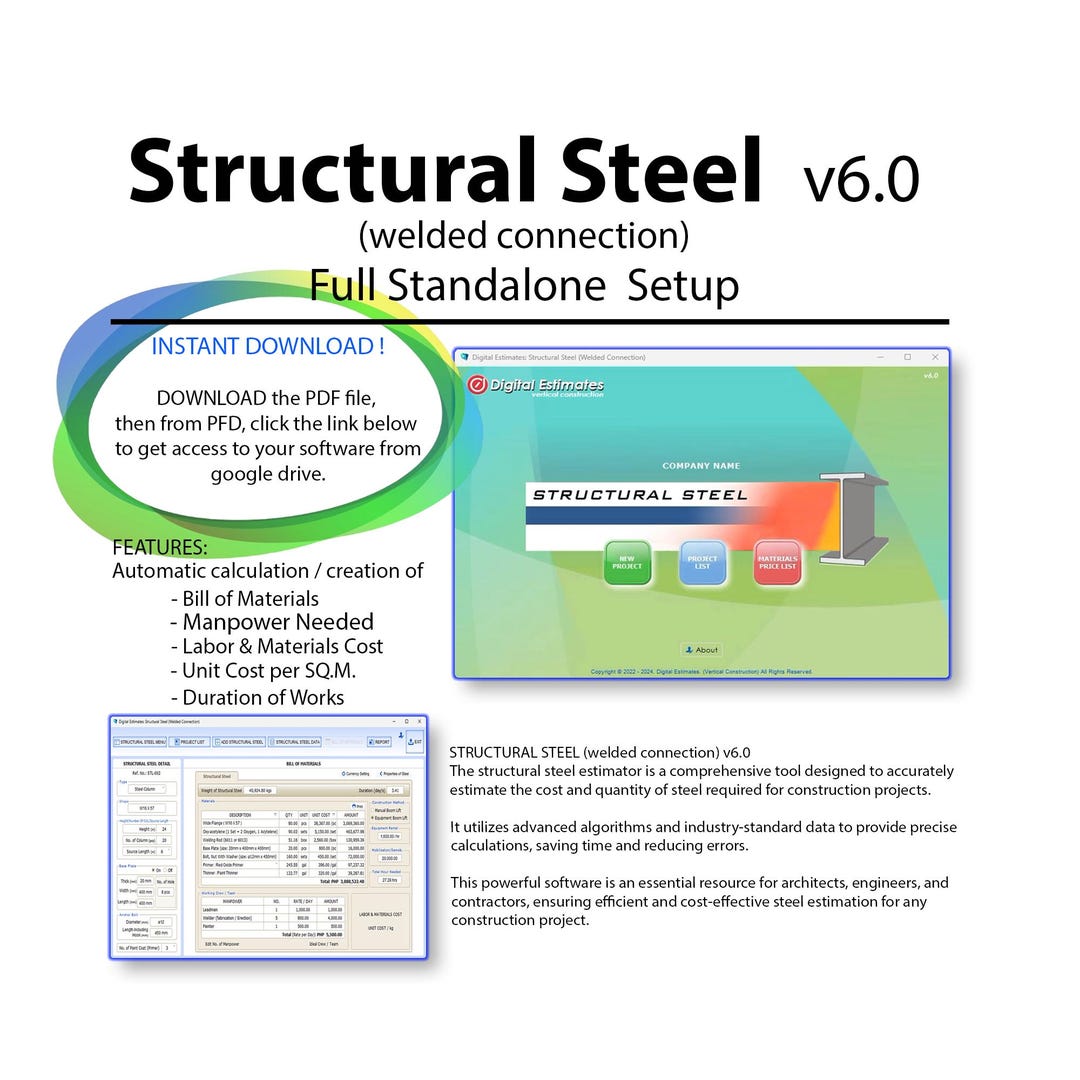 Structural Steel Estimator, Structural Estimate, Construction Estimate ...