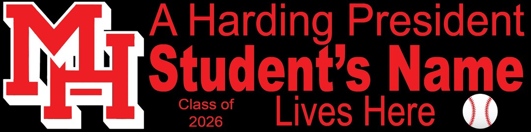 Marion Harding School Spirit Sign - Etsy