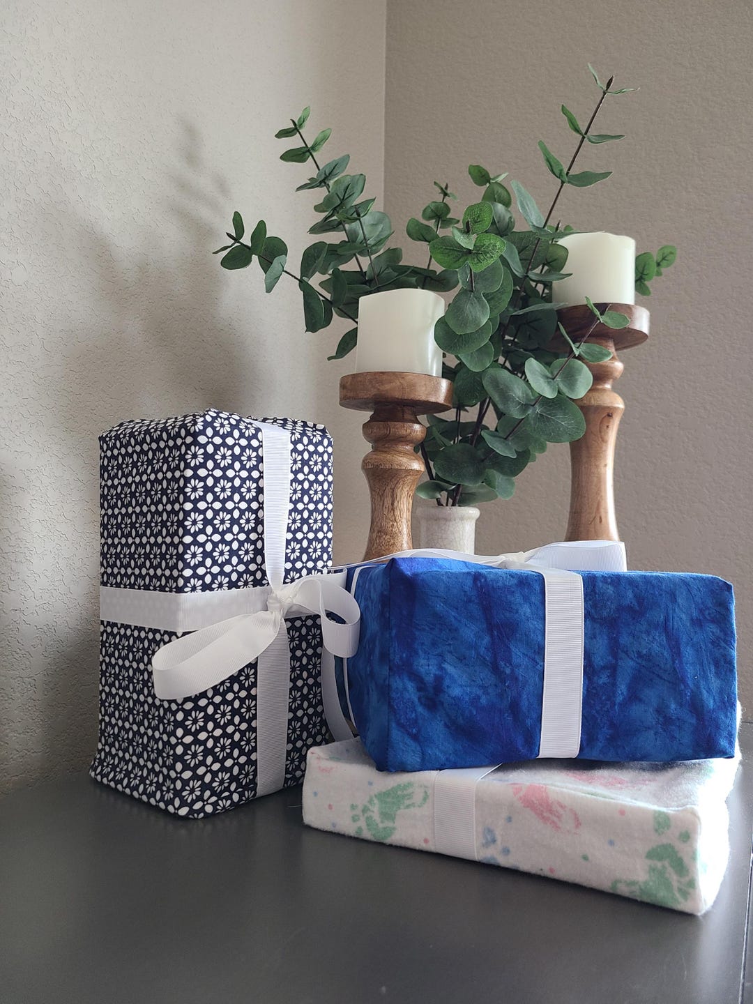 Custom Reusable Cloth Gift Wrap, Reusable Gift Wrap, Any Pattern, Cloth ...