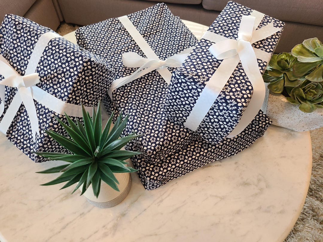 Everyday Reusable Cloth Gift Wrap, Reusable Gift Wrap, Variety of ...