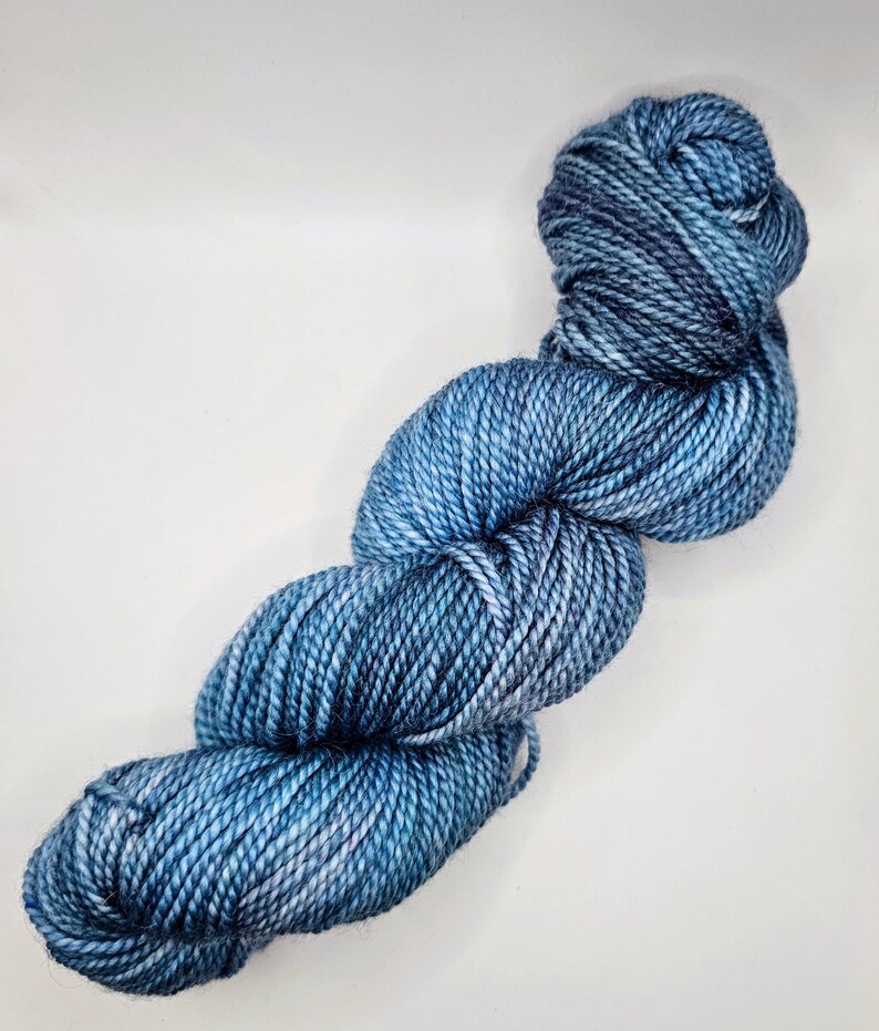 Lynne's Blue Jeans Beautiful Denim Blue Colorway Luxurious Yarn Base of ...