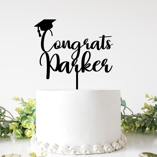 Graduation Cake Topper - Etsy