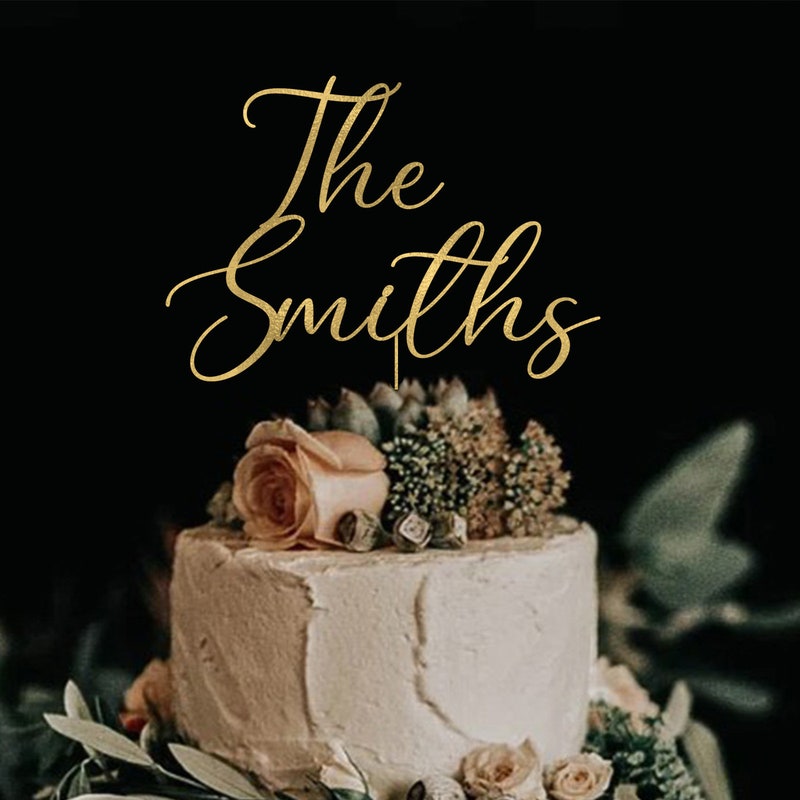 Gold Cake Topper - Etsy