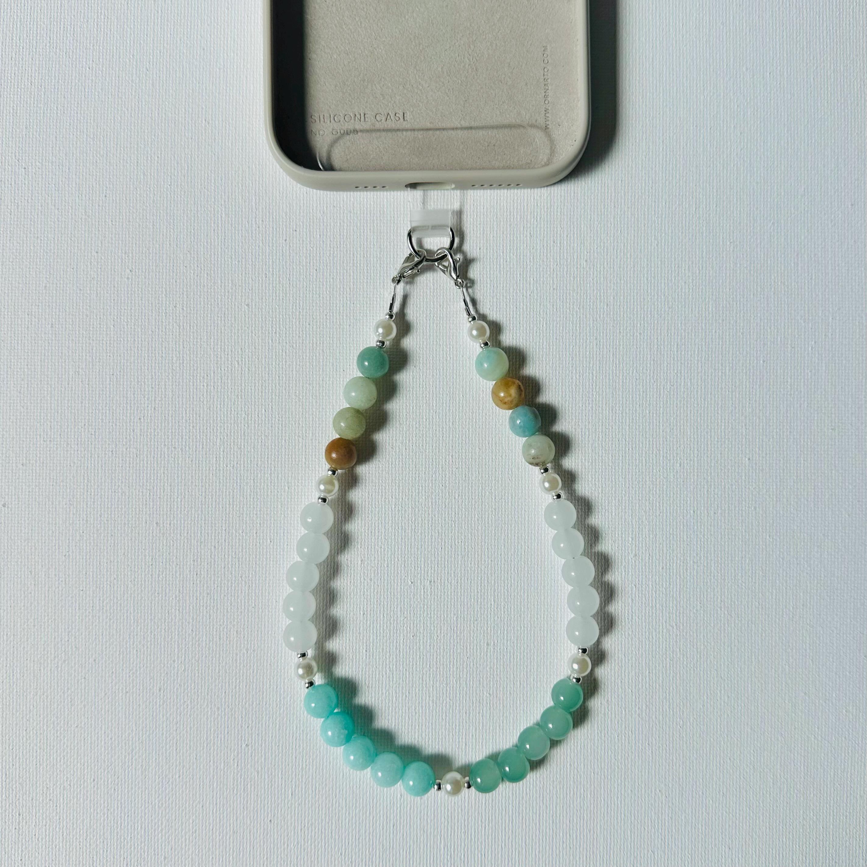 12.5 Inch Beaded Phone Charm Strap With Lanyard | Cute Phone Wrist ...